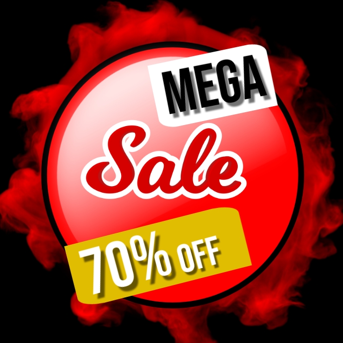 mega sale ad template | PosterMyWall