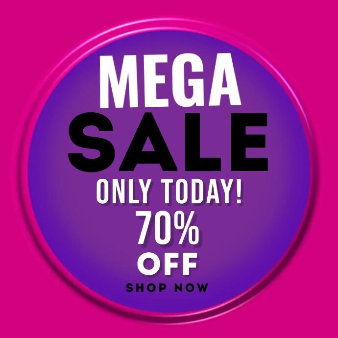 mega sale ad template | PosterMyWall