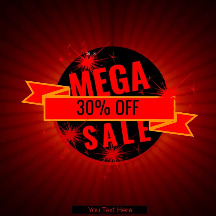 mega sale ad template | PosterMyWall