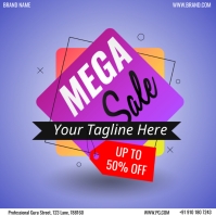 mega sale ad template | PosterMyWall