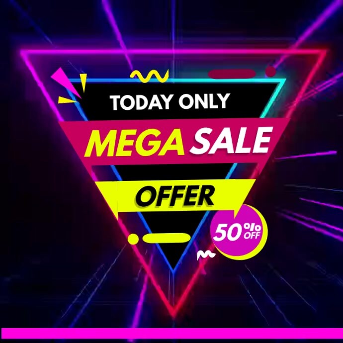 mega sale ad template | PosterMyWall