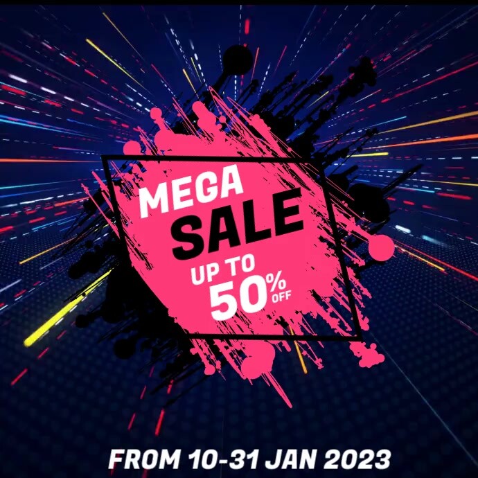 mega sale ad template | PosterMyWall