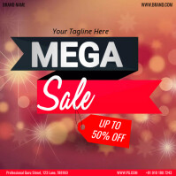 mega sale ad template | PosterMyWall