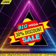 mega sale ad template | PosterMyWall