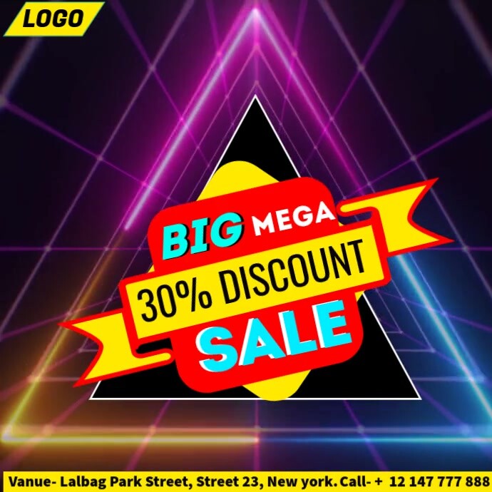 Copy of mega sale ad template | PosterMyWall