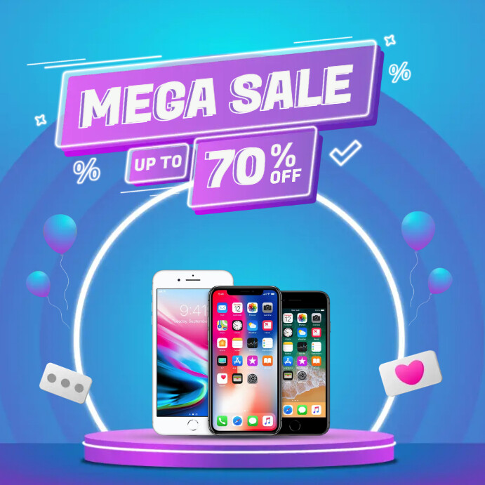Mega Sale Ads Template | PosterMyWall