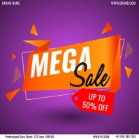 mega sale advertisement Template | PosterMyWall