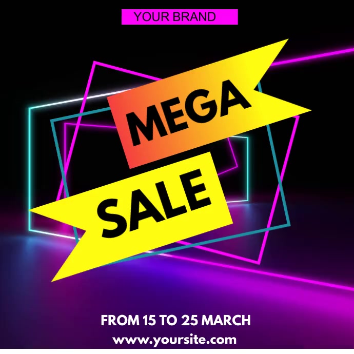 Copy of mega sale animation | PosterMyWall