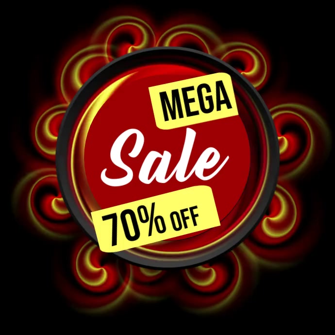Copy of mega sale animation video flyer | PosterMyWall