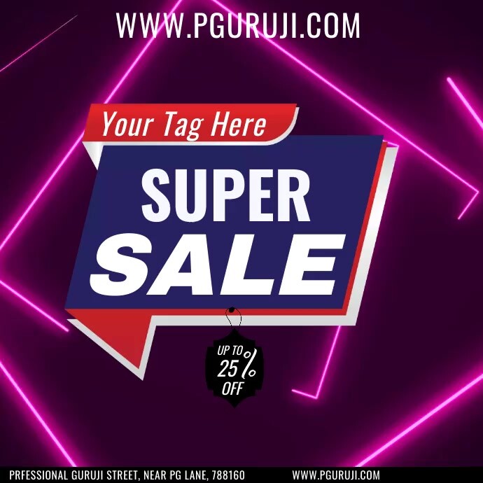 Mega Sale Banner Ad (15) Template | PosterMyWall
