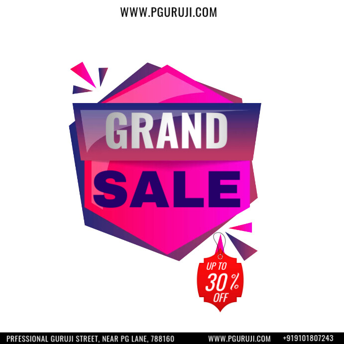 Mega Sale Banner Ad Template | PosterMyWall