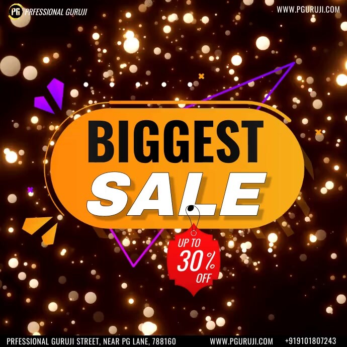 Mega Sale Banner Ad Template | PosterMyWall