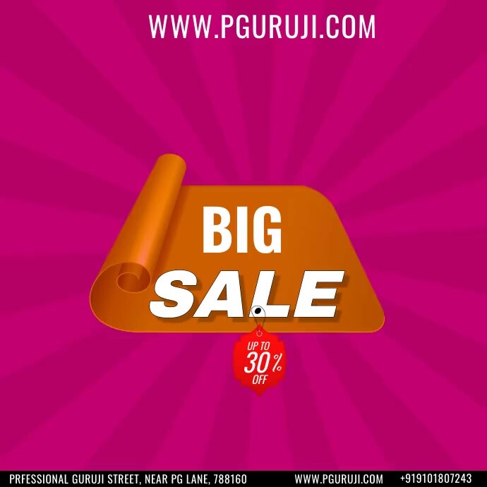 Mega Sale Banner Ad Template | PosterMyWall