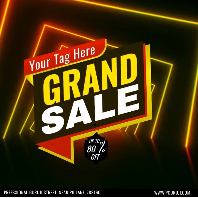 Mega Sale Banner Ad Template | PosterMyWall