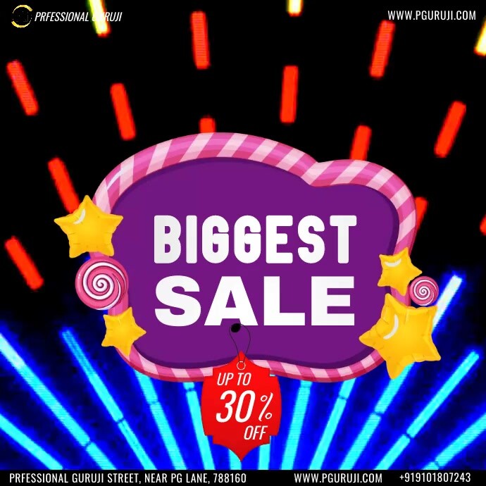 Mega Sale Banner Ad Template | PosterMyWall