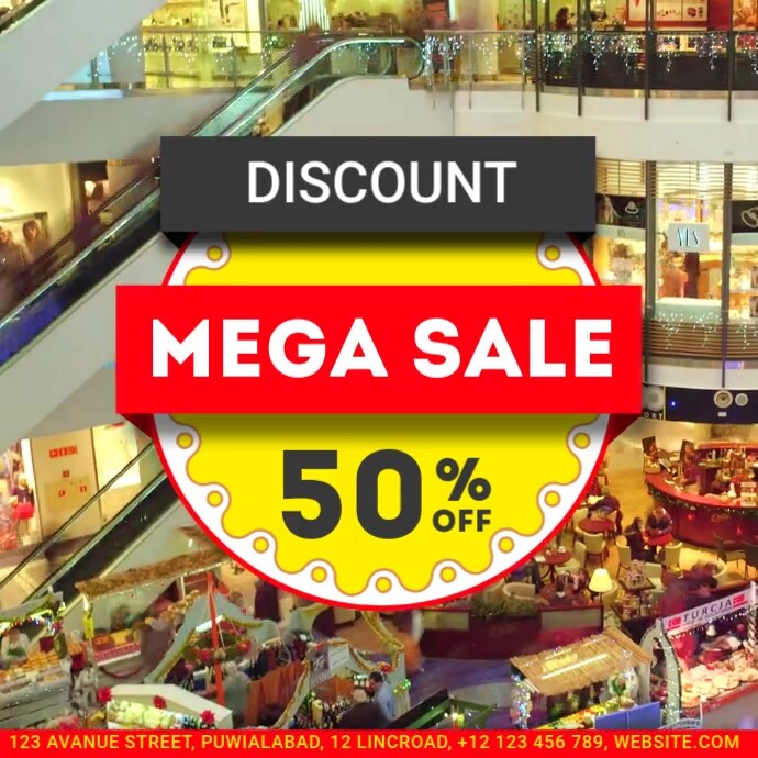 mega sale / big sale / sale ads Template | PosterMyWall