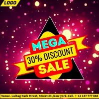 mega sale ad template | PosterMyWall