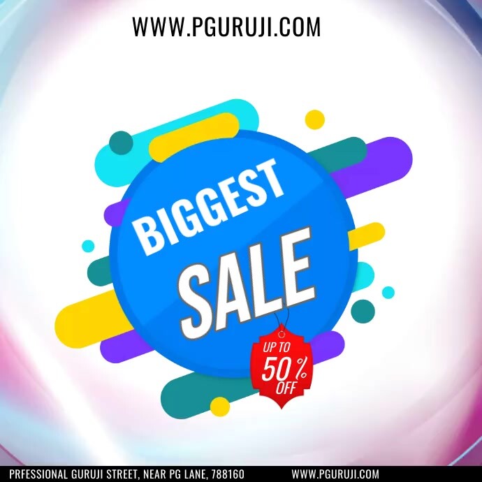 mega sale/biggest sale Template | PosterMyWall