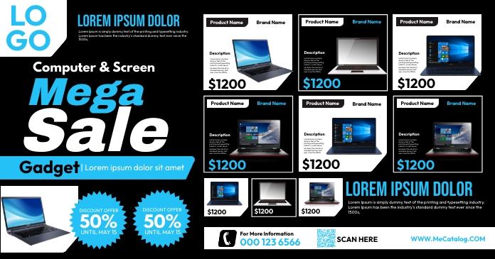 Mega Sale Catalog Template | PosterMyWall