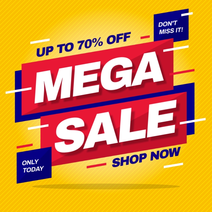 MEGA SALE Template | PosterMyWall