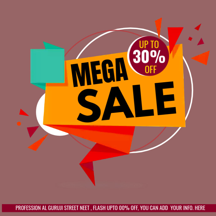Copy of mega sale | PosterMyWall