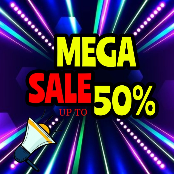 MEGA SALE Template | PosterMyWall