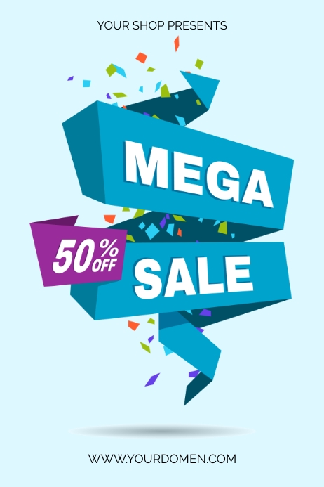 Mega sale Template | PosterMyWall