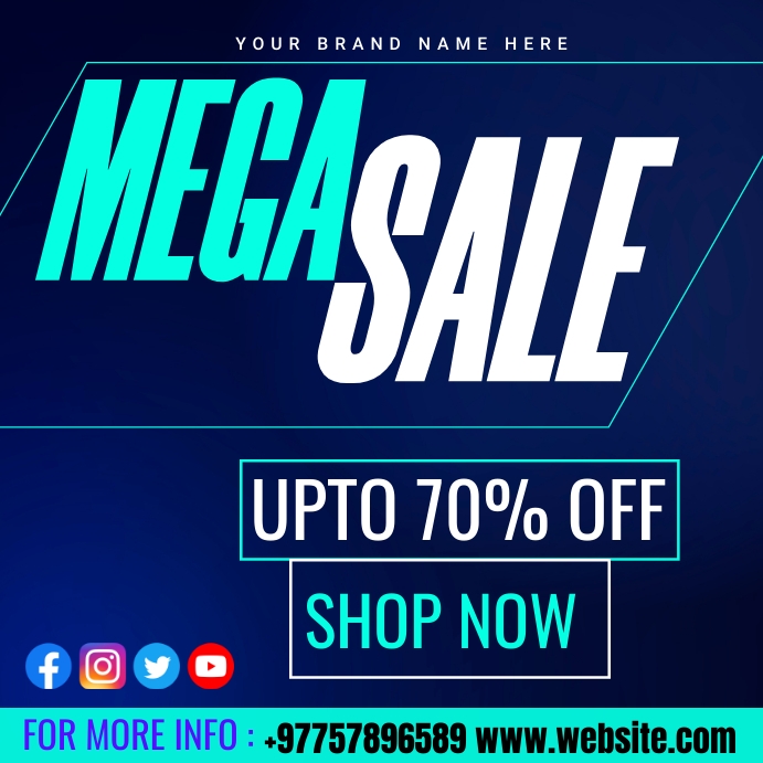 Mega sale Template | PosterMyWall