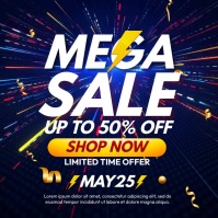 Mega Sale template | PosterMyWall