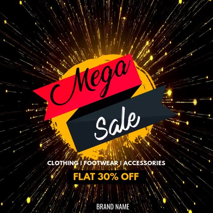 Mega sale Template | PosterMyWall