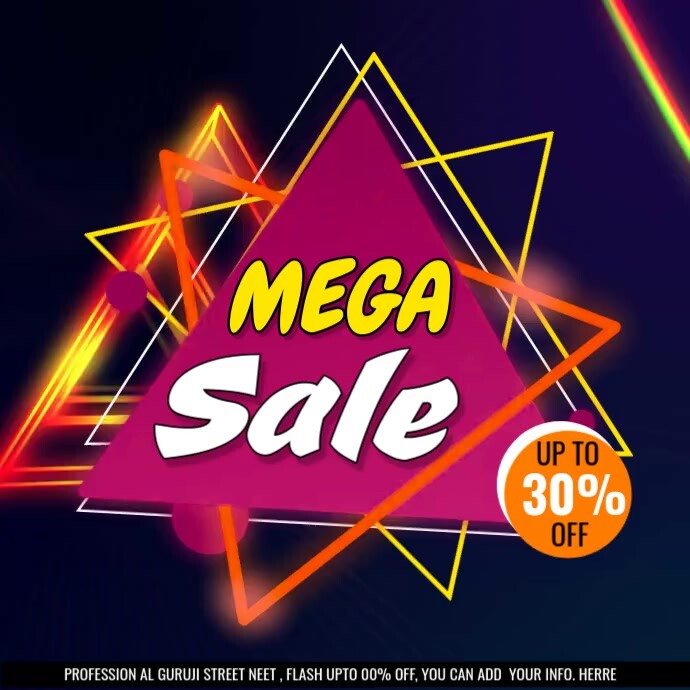 Plantilla de Mega sale | PosterMyWall