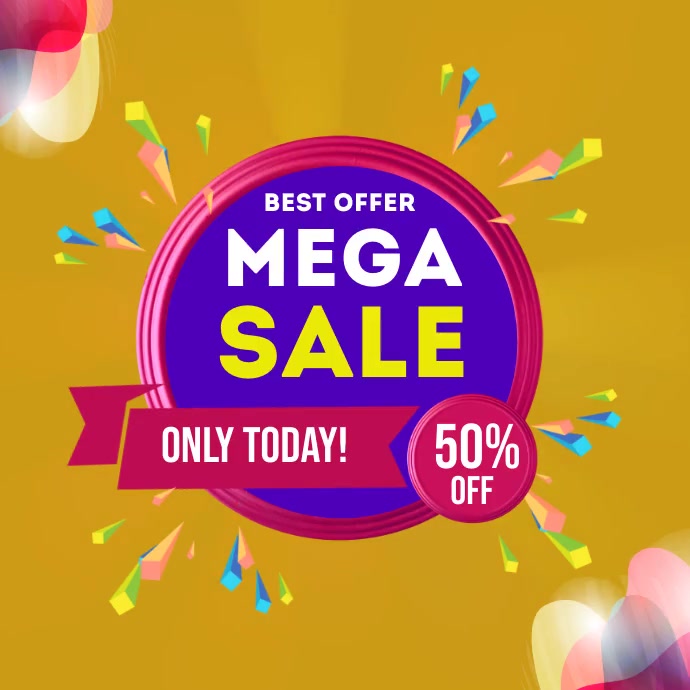 Mega Sale Template | PosterMyWall