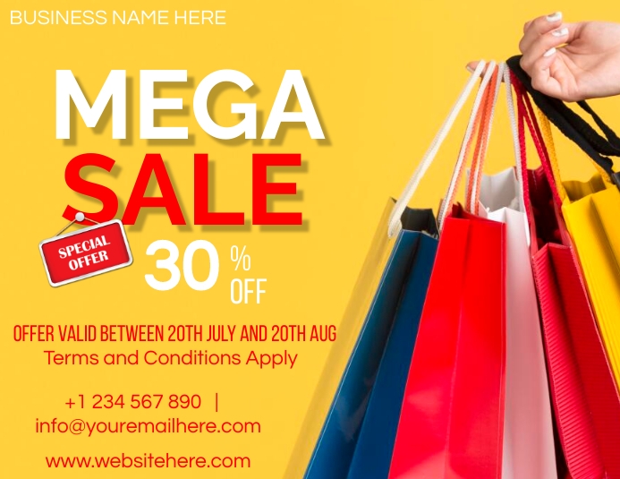 mega sale Template | PosterMyWall