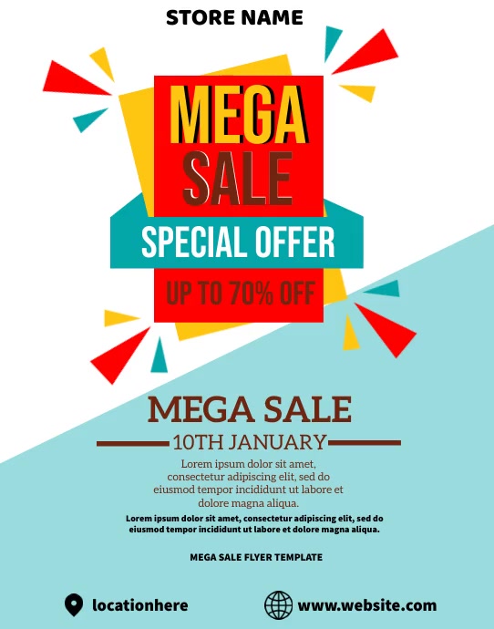 Mega sale Template | PosterMyWall
