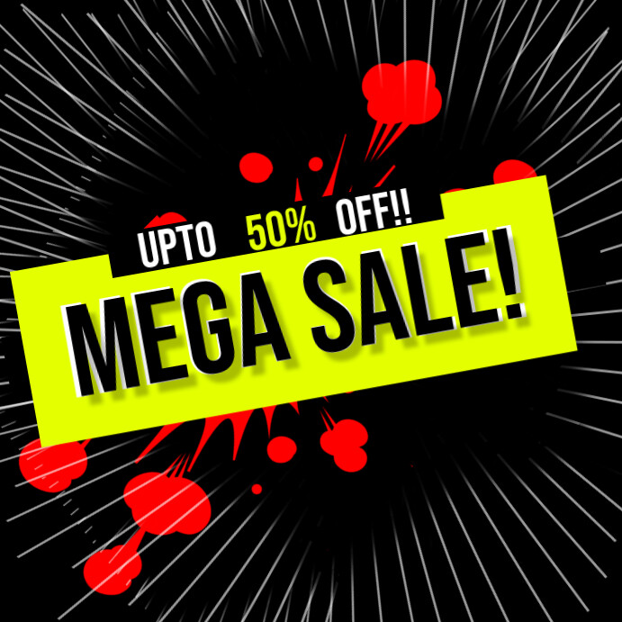 Mega sale Template | PosterMyWall