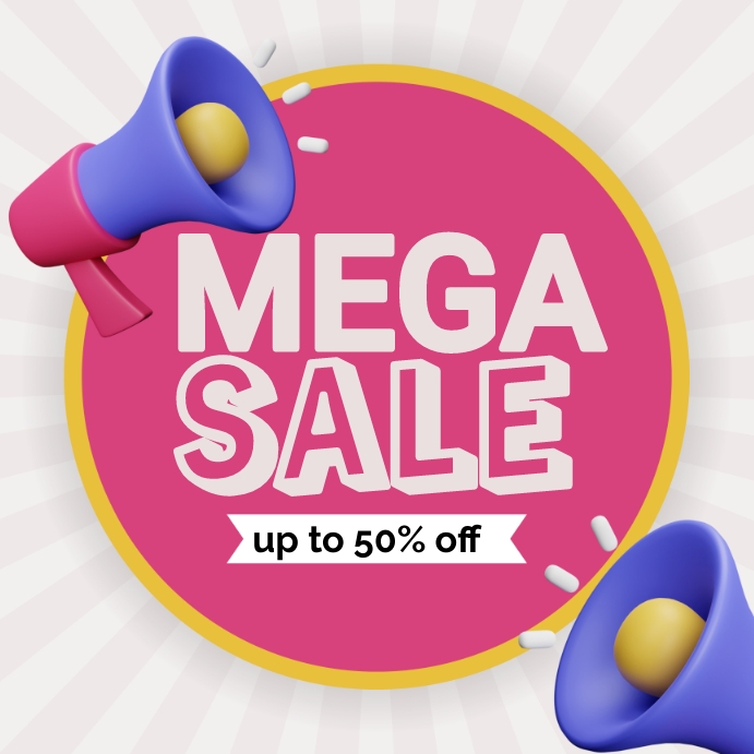 MEGA SALE Template | PosterMyWall