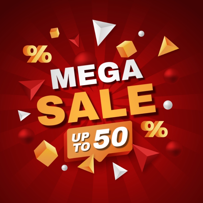 Mega Sale Template | PosterMyWall