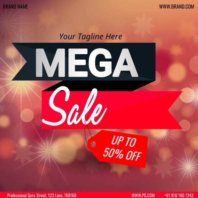 mega sale Template | PosterMyWall