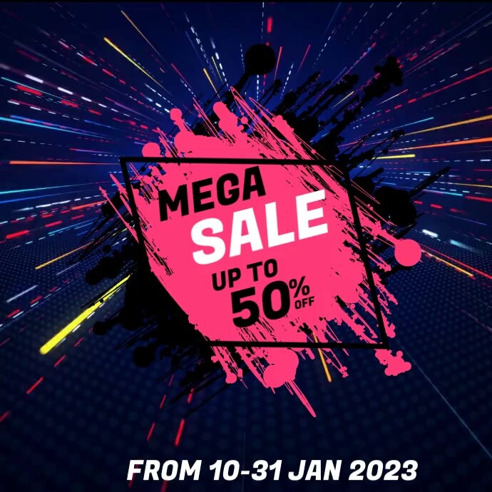 MEGA SALE Template | PosterMyWall