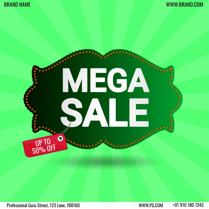 mega sale Template | PosterMyWall