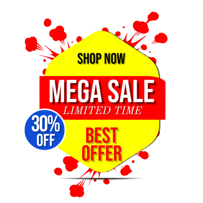 Mega sale Template | PosterMyWall