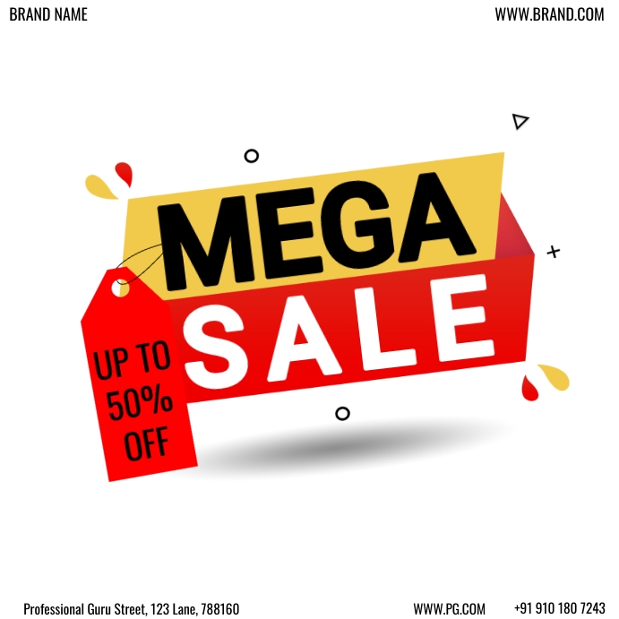 MEGA SALE Template | PosterMyWall