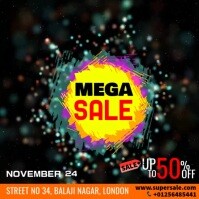 mega sale ad template | PosterMyWall