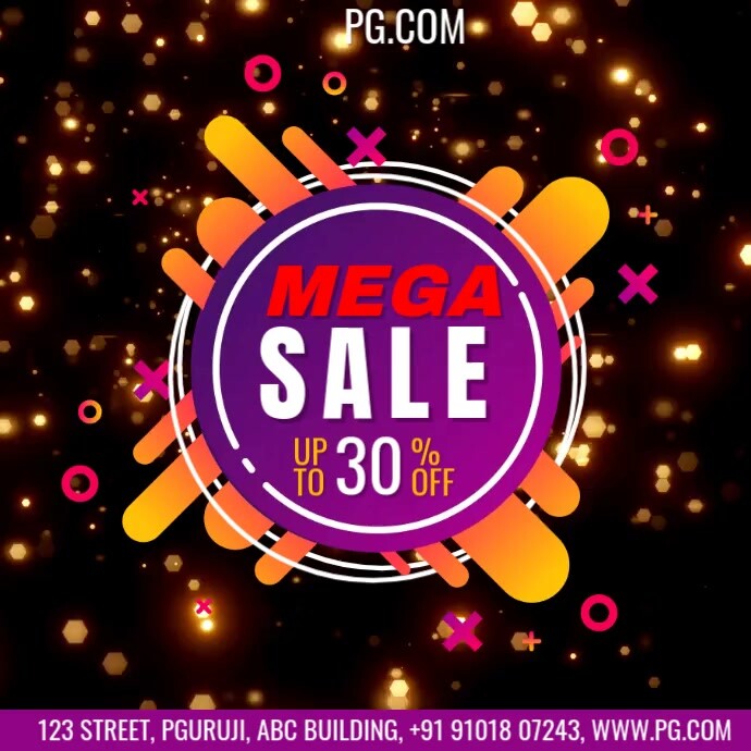 Mega sale Template | PosterMyWall