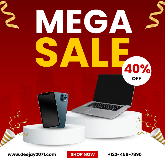 Mega sale Template | PosterMyWall