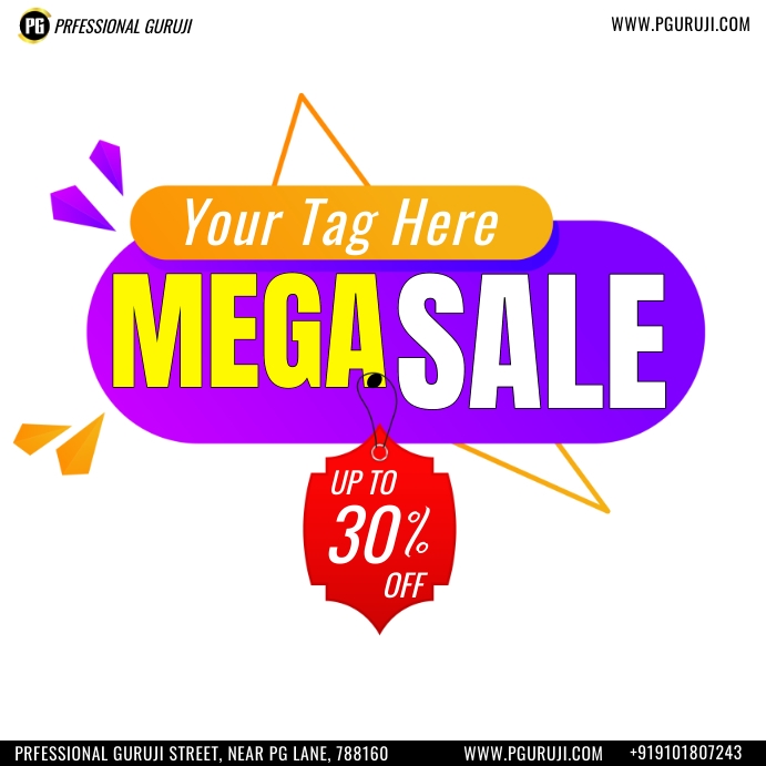 mega sale Template | PosterMyWall