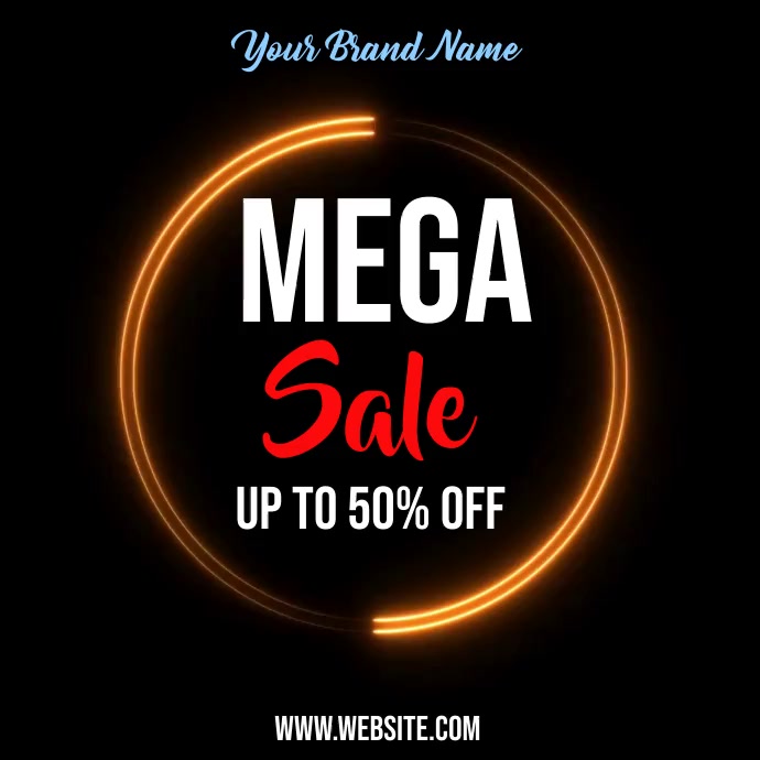 Mega Sale Template | PosterMyWall