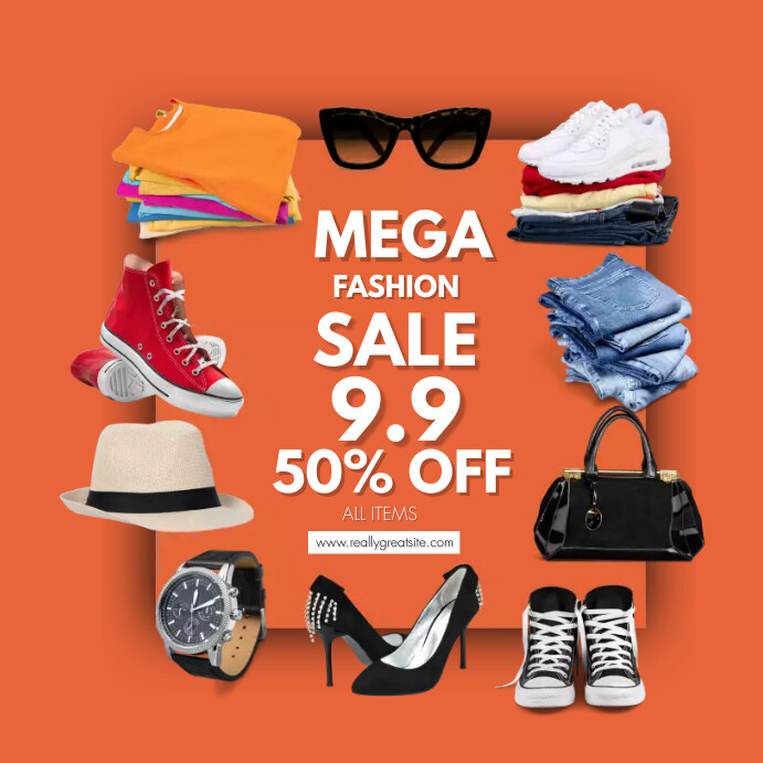 mega sale discount template | PosterMyWall