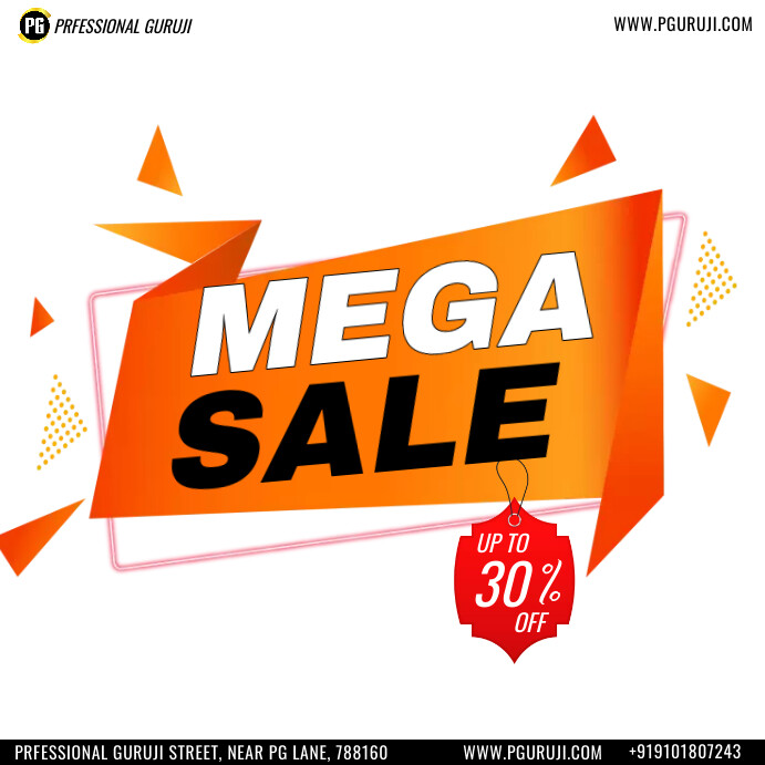 Mega Sale flyer Template | PosterMyWall