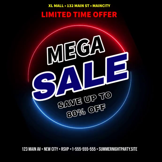 Mega Sale flyer Template | PosterMyWall
